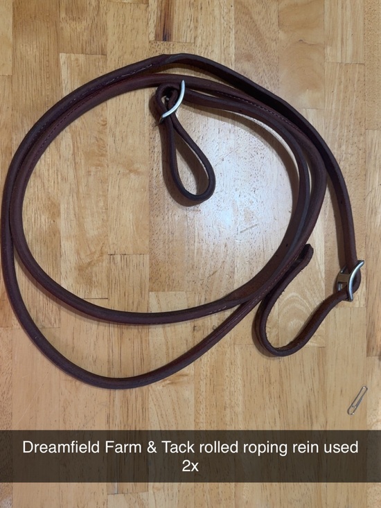 Dreamfield Farm & Tack | Other | Brown Rolled Roping Rein | Poshmark